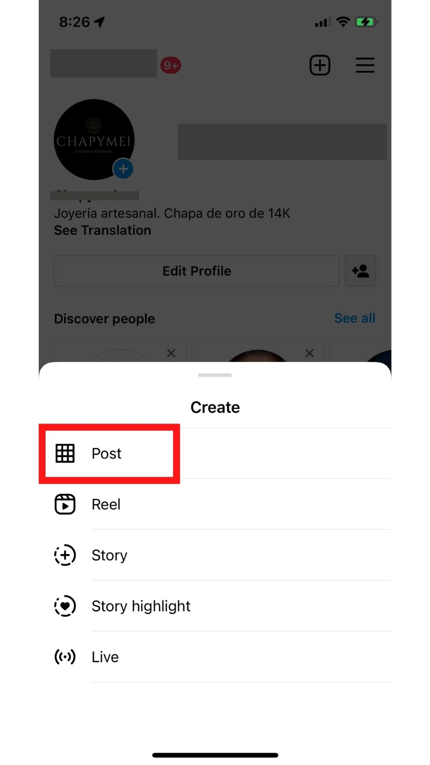 cómo publicar en Instagram