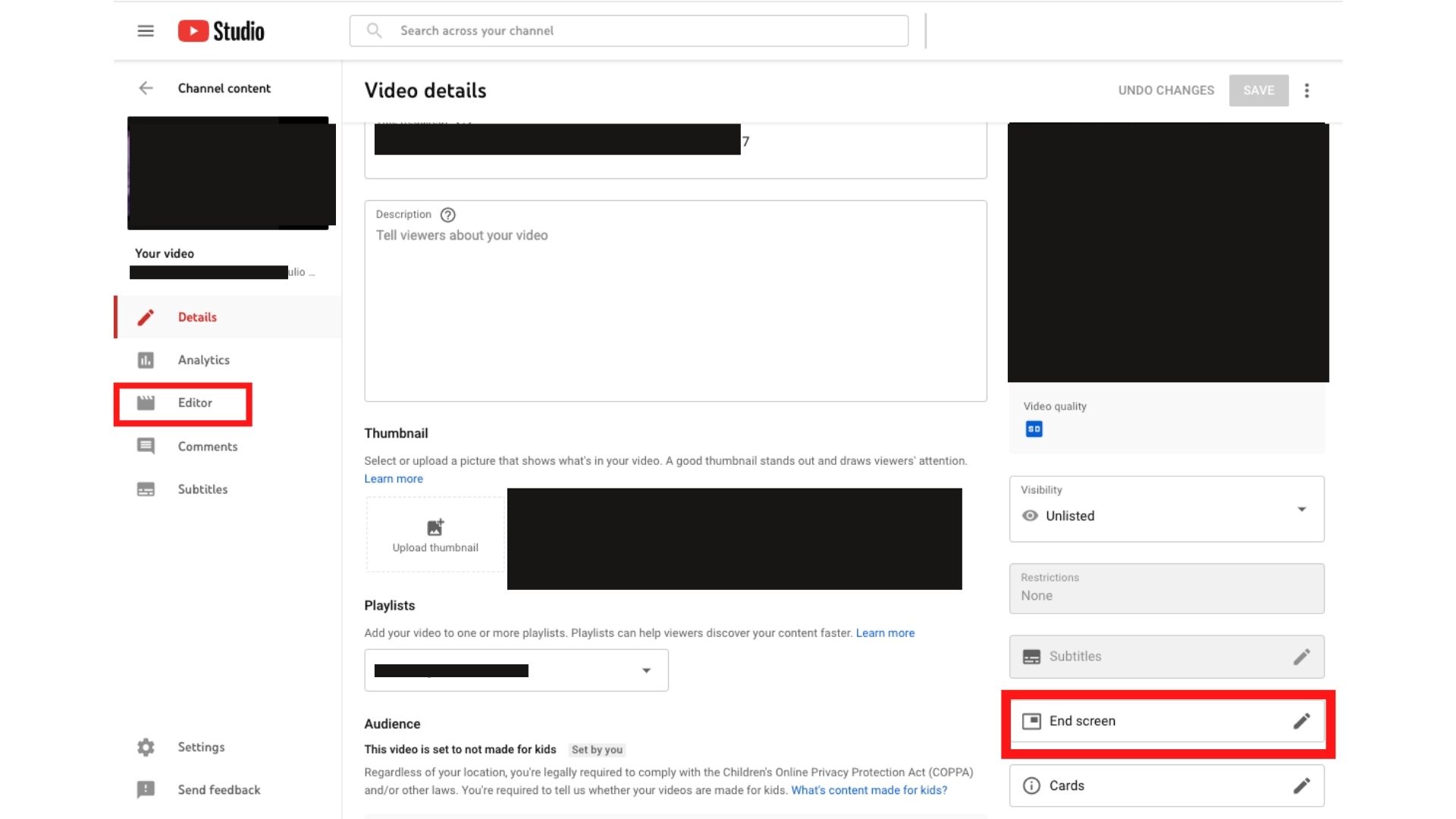 YouTube End Screens o pantallas finales de YouTube
