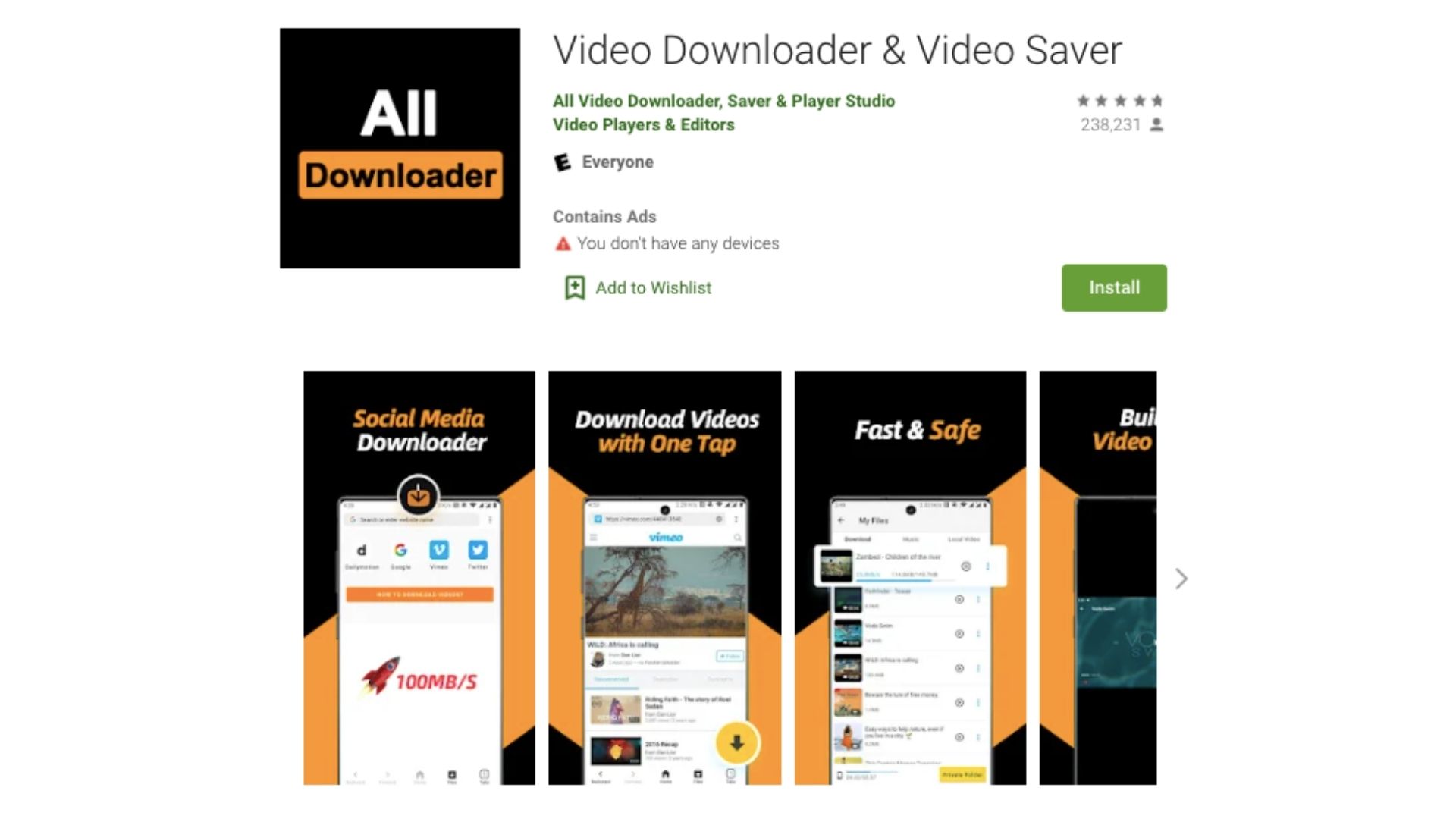Aplicación para descargar videos de Internet
